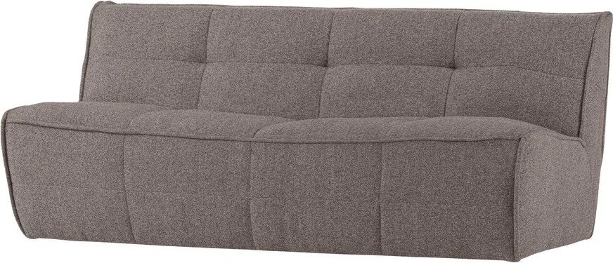 Hnědá pohovka z textilie bouclé 204 cm Cluster – vtwonen