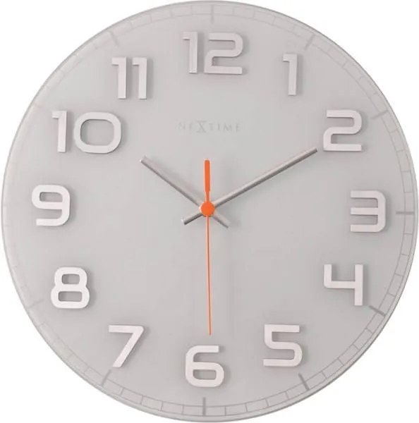 Designové nástěnné hodiny 8817wi nextime classy round 30cm