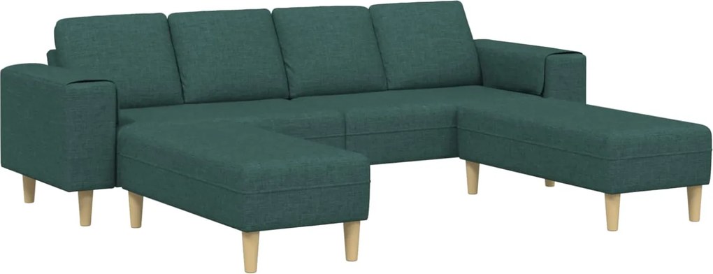Pohovka do obývacího pokoje 3 ks Tmavě zelená Polyester 3335116