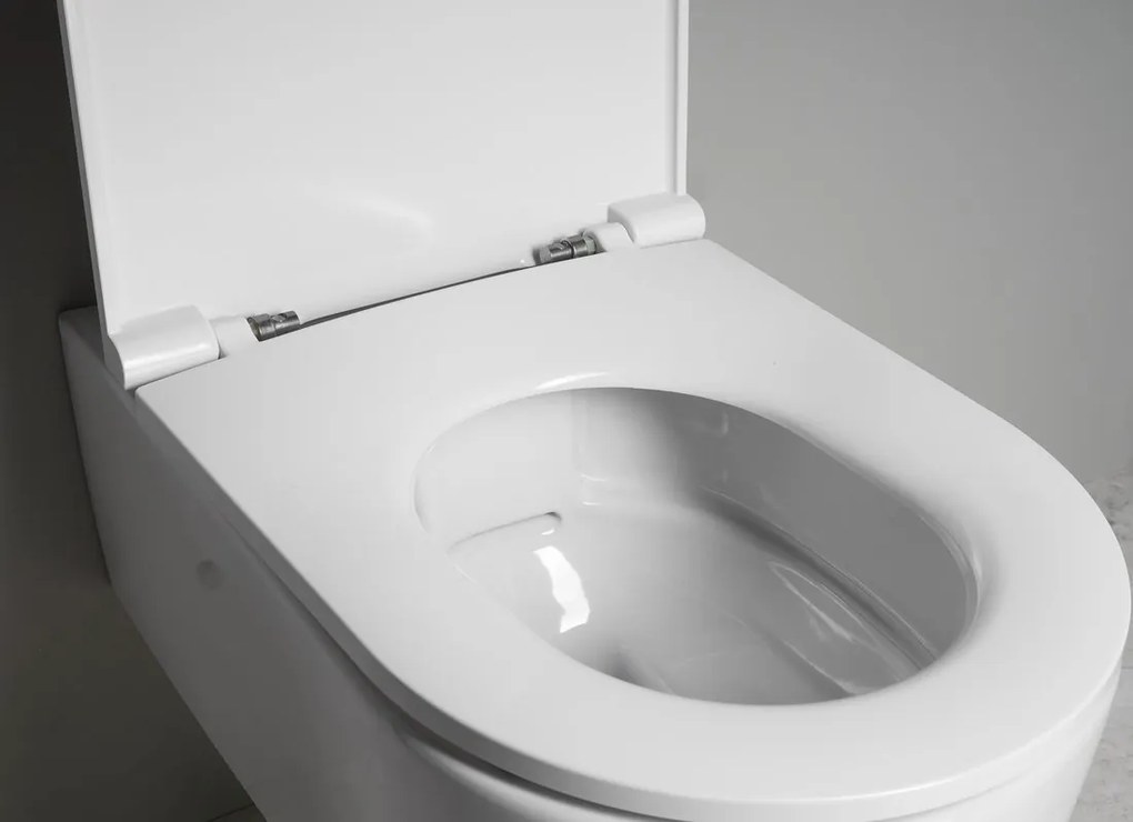 Isvea Sistema A závěsná WC mísa 36 x 53,5 cm Rimless keramika bílá 10SL02001
