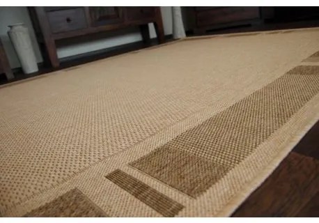 Dywany Luszczow Kusový koberec SIZAL FLOORLUX 20195 mais / káva Rozměr koberce: 60 x 110 cm