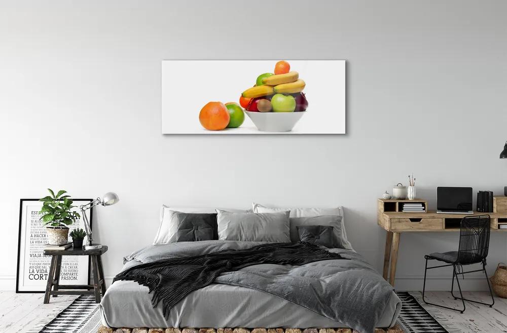 akrylový obraz Ovoce v misce 120x60 cm