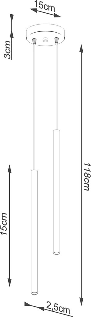 Sollux Lighting Závěsné svítidlo PASTELO 2 bílé