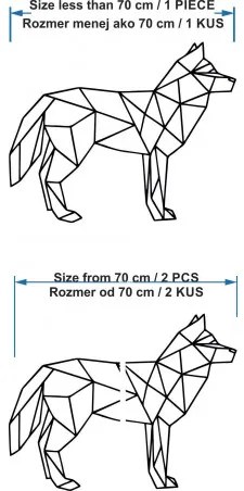 Geometrický obraz na zeď pes I SENTOP PR0231