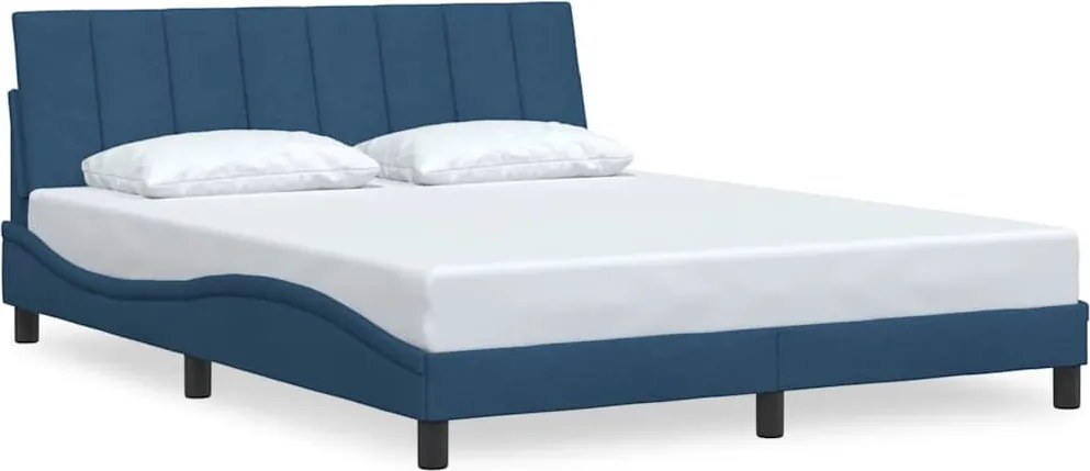 Rám postele bez matrace Hanko modrý 160 x 200 cm textil 3310404