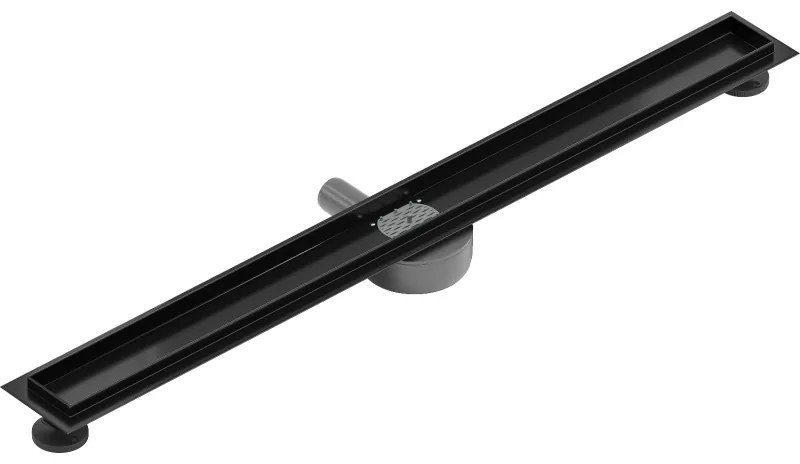 Mexen Flat 360, tělo žlabu s rotačním sifonem 80 cm, černá matná, 1740080