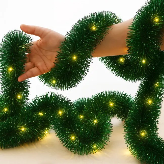LED vánoční girlanda na stromek zelená