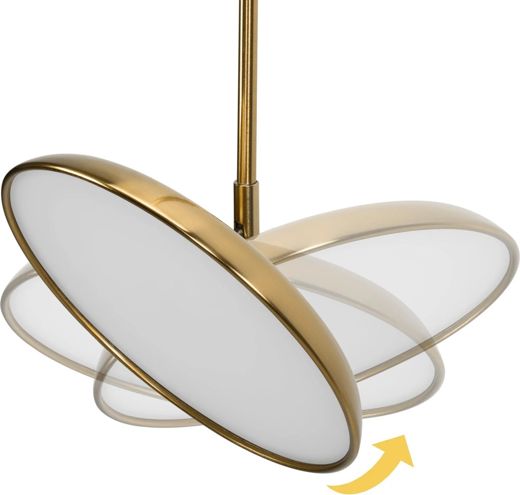 Toolight Toolight, LED stropní svítidlo APP1281-CP Gold, zlatá lesklá, OSW-05183