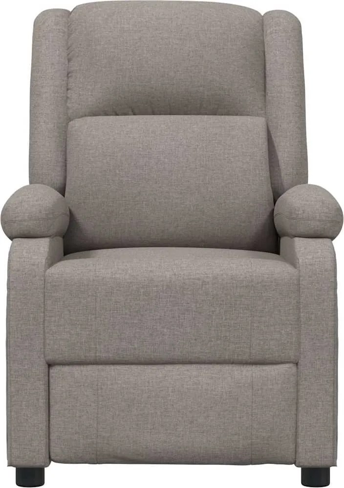 Elektrické polohovací křeslo taupe textil 3098360