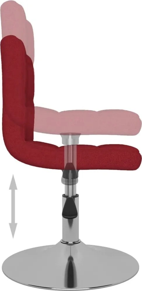 vidaXL Otočná jídelní židle textil [3087470] Barva: světle šedá