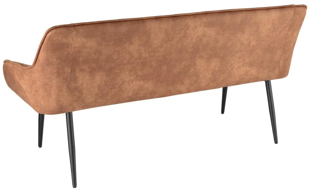 Designová lavice Esmeralda 160 cm hnědá