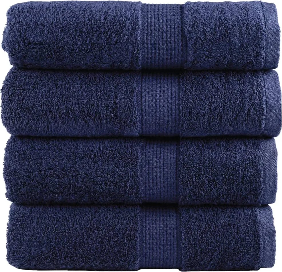 Prémiové mycí utěrky SOLUND 4 ks tmavě modré 30x30 cm 600 g/m² 137252