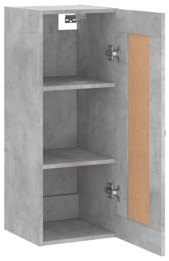 Nástěnná skříňka betonově šedá 34,5x34x90 cm kompozitní dřevo