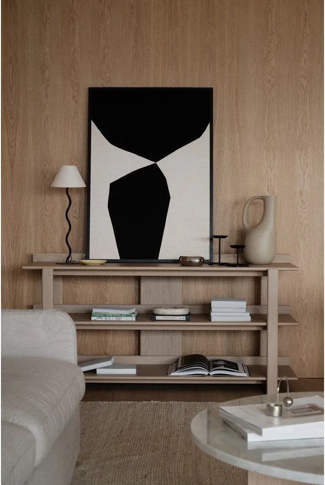 Konzolový stolek s deskou v dubovém dekoru ve světle přírodní barvě 43x150 cm Kilian – Rowico