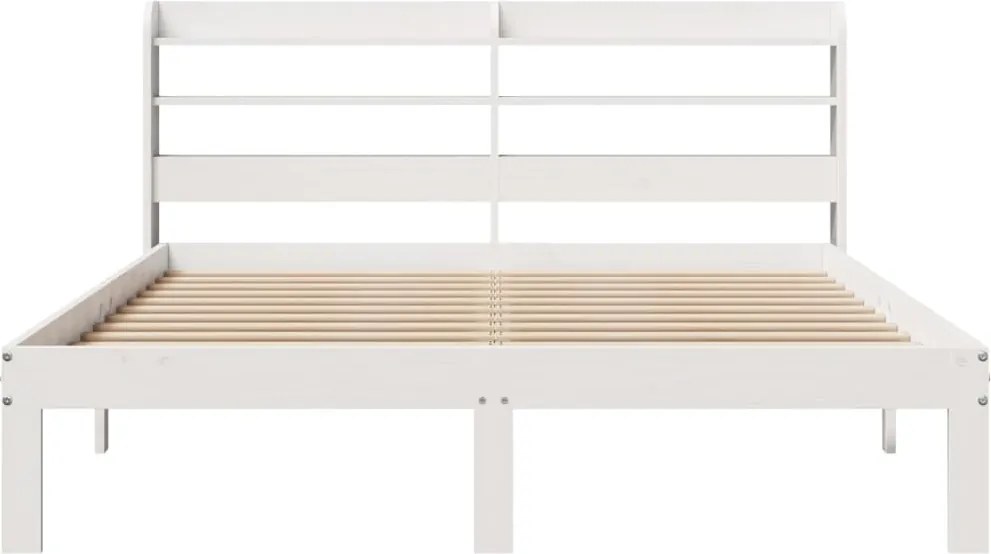 Rám postele s čelem bez matrace bílý 160x200 cm 3306793