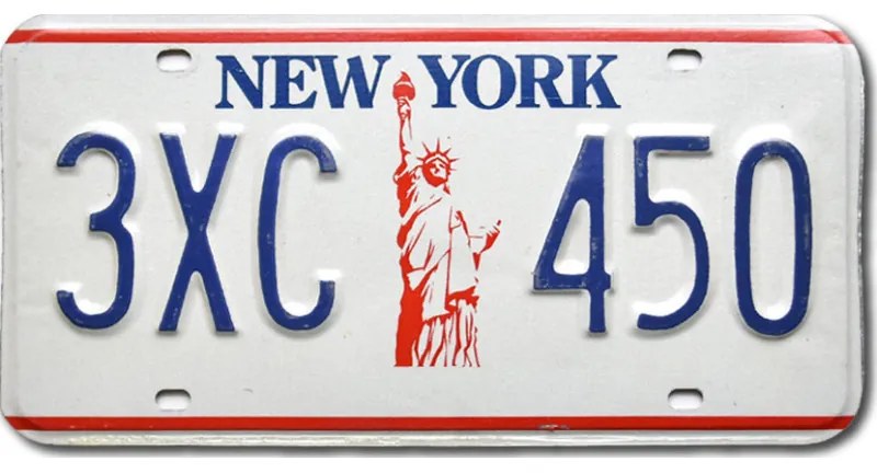 Americká SPZ New York Liberty 3XC 450