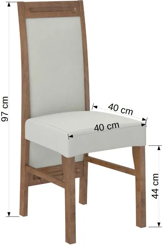 ADRK Furniture Dřevěná židle K2 CH-K2-A-B134