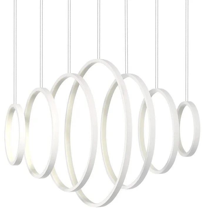Závěsné LED svítidlo Pixels, 7x LED 96w, 4000k, w