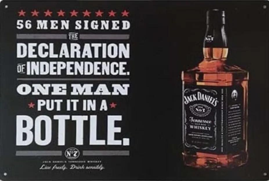 Plechová cedule Jack Daniel's Bottle