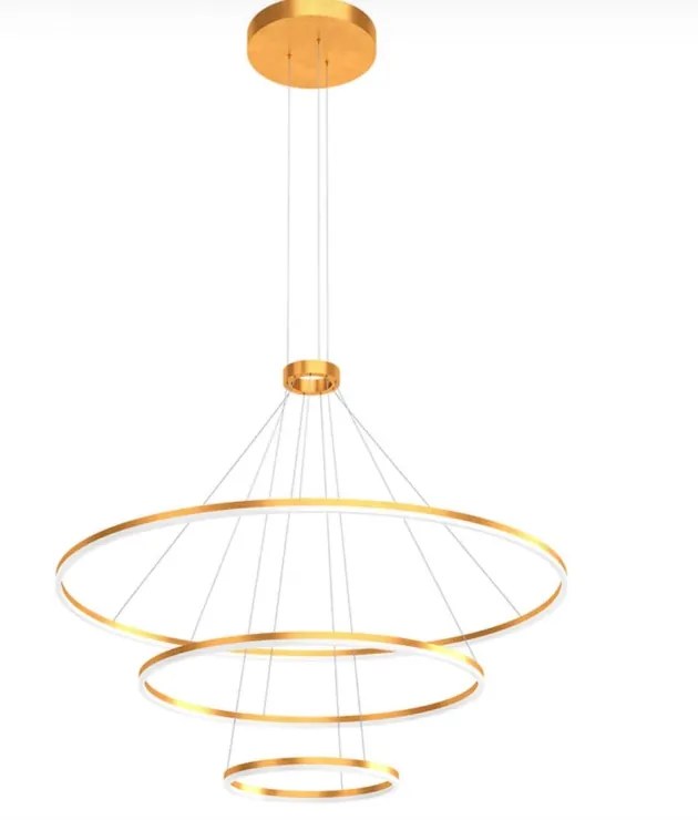 Redo Orbit závěsné Large Barva: Zlatá 4000K, Ø - Průměr: XL 60 100 150 100 60cm