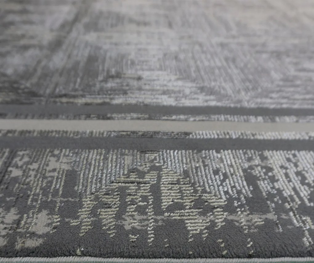 BE Koberec Allianz 6303 GREY - šedý obdélníkový Rozměr: 80x150 cm
