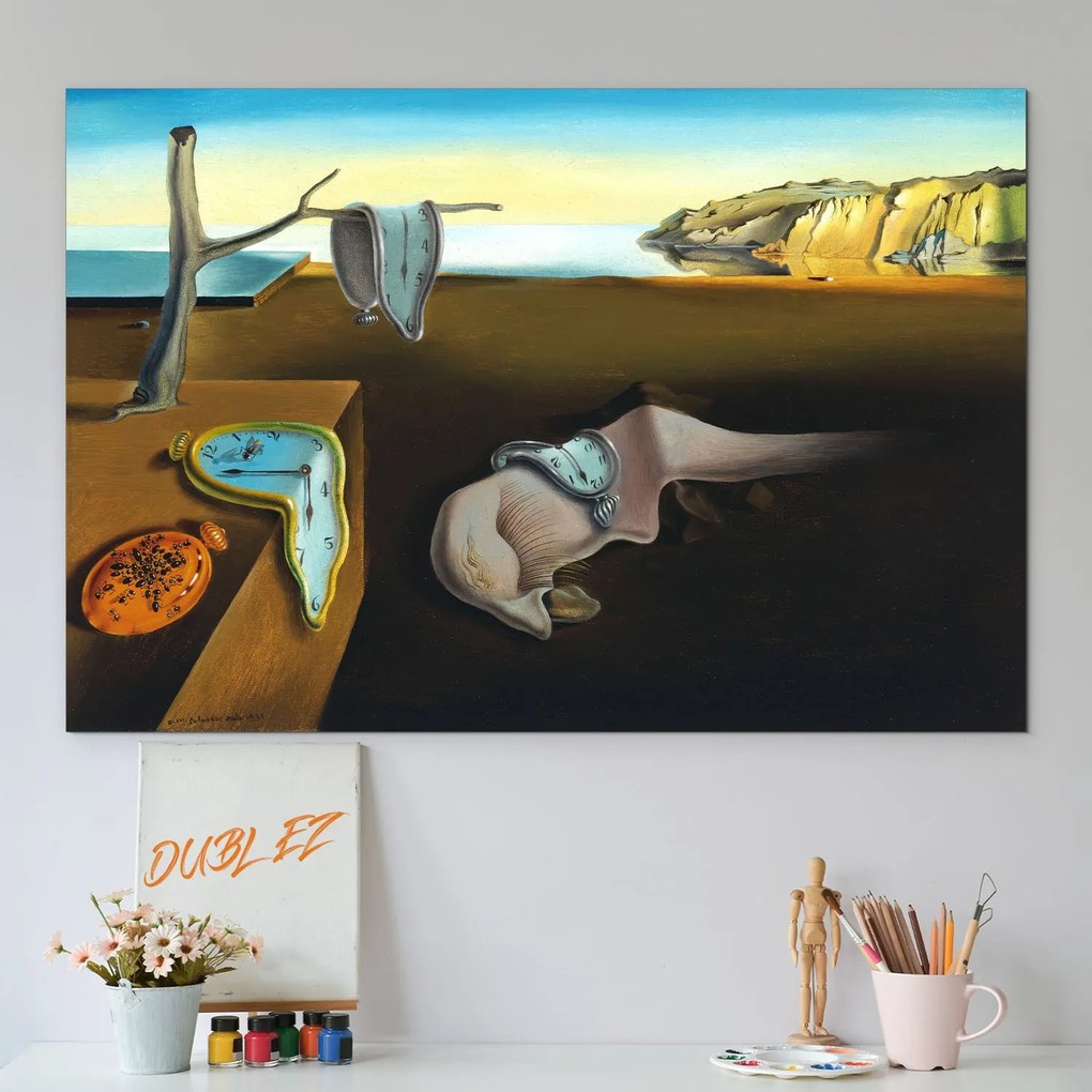 DUBLEZ | Reprodukce obrazu S. Dalí - Tekoucí hodiny | UV tisk, Premium