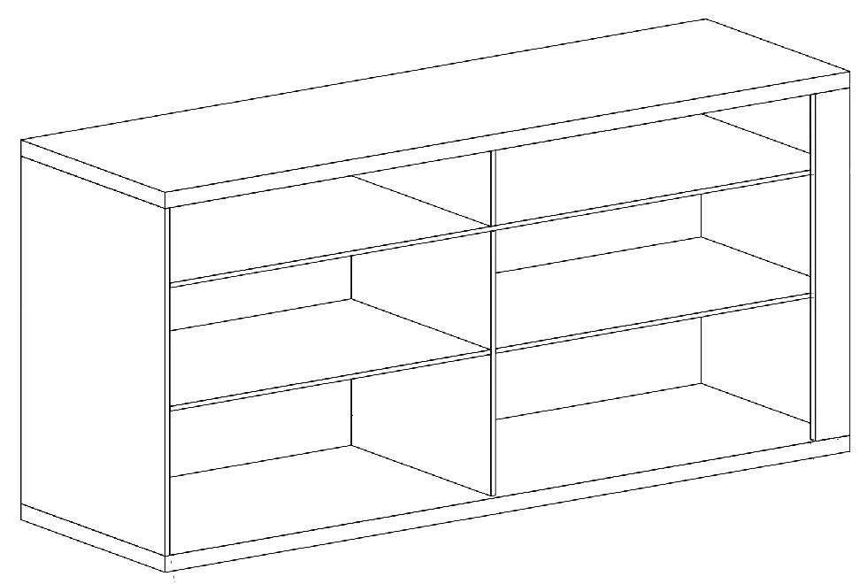 Natural - komoda N9 - dub ribbeck