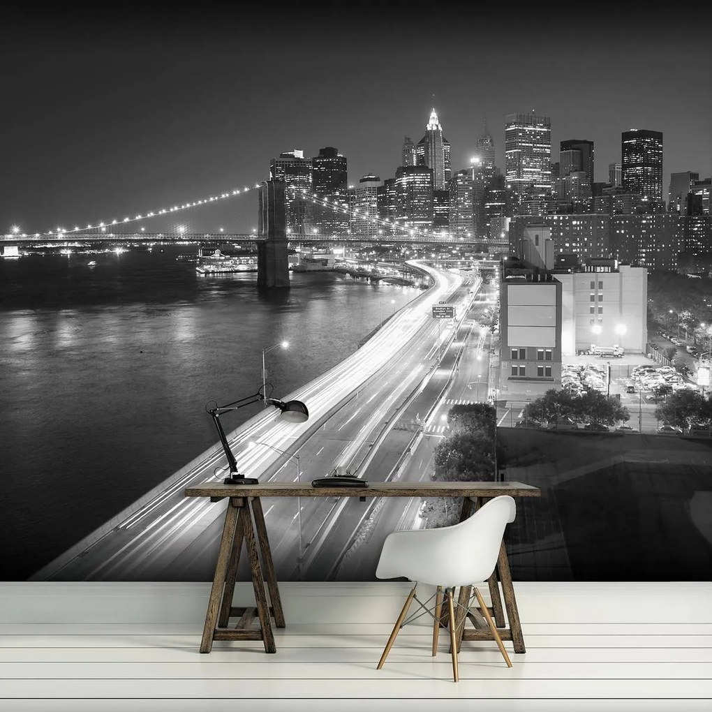 Fototapeta - New York Brooklyn Bridge City (152,5x104 cm)