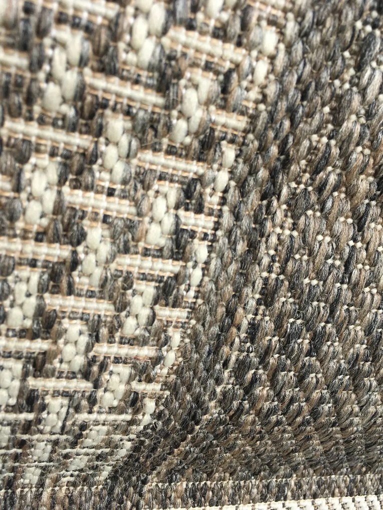Oriental Weavers, Kusový koberec SISALO/DAWN 85/W71E – na ven i na doma, 240x340, hnědá, chodba / předsíň