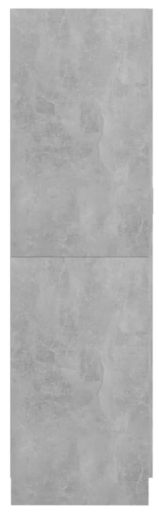 Šatní skříň betonově šedá 82,5 x 51,5 x 180 cm dřevotříska - Default Title