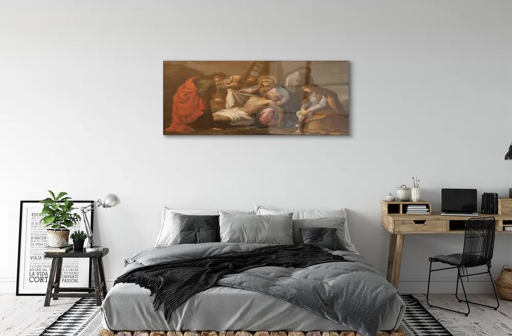 akrylový obraz Ježíše ukřižovali 120x60 cm