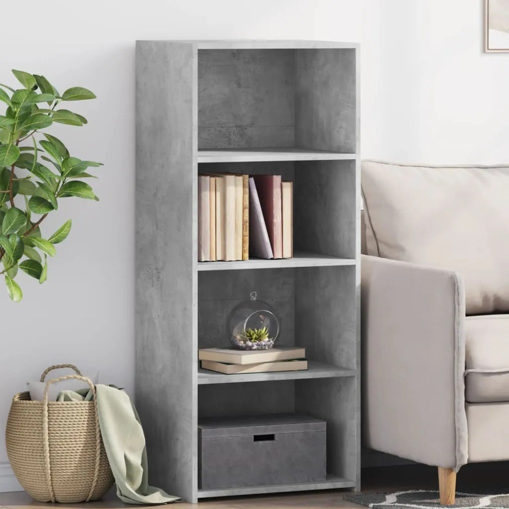 Skříň highboard betonově šedá 50 x 41 x 124 cm kompozitní dřevo