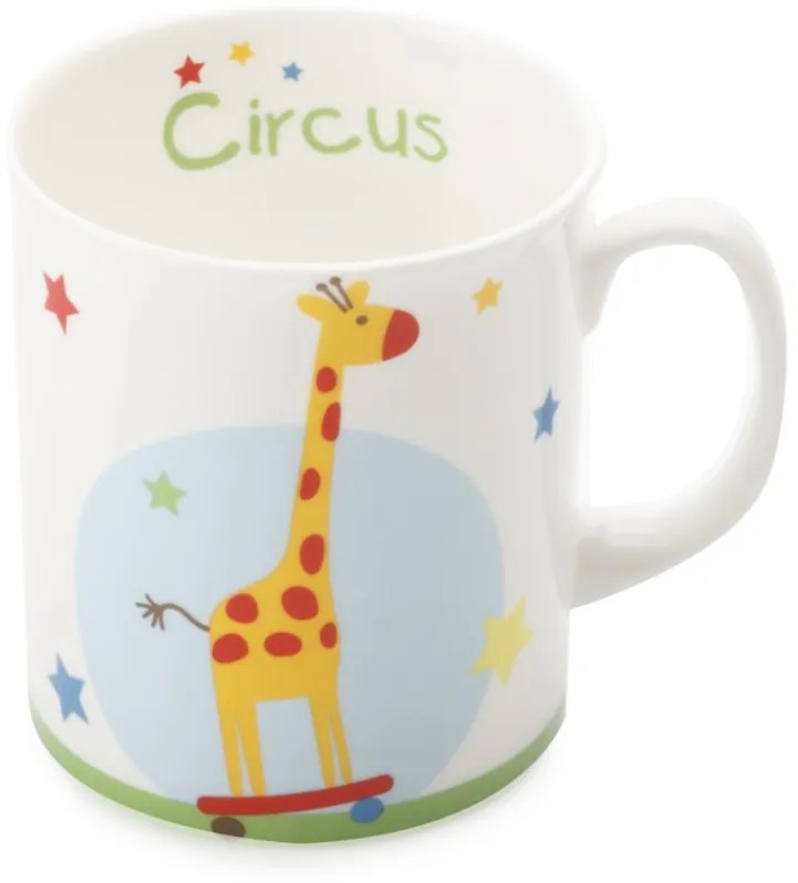 Porcelánový hrnek pro děti žirafa 300 ml Childrens Circus