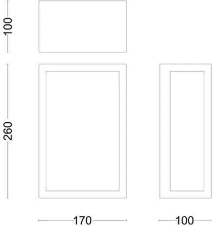 Philips - Venkovní nástěnné svítidlo ALZOR 1xE27/25W/230V IP44