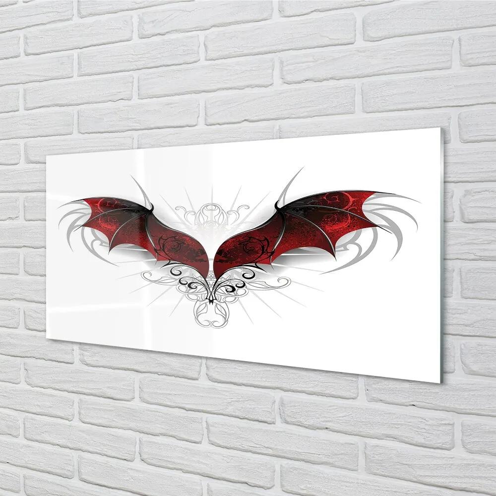 Obraz na skle drakem křídla 120x60 cm