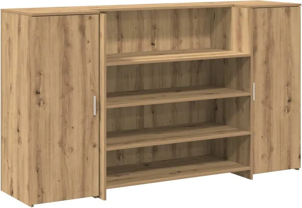 Recepční stůl dub artisan 180x50x103,5 cm kompozitní dřevo 3324177
