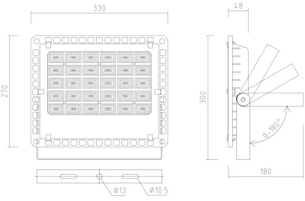 APLED - LED Venkovní reflektor PRO LED/100W/230V IP66 10000lm 6000K