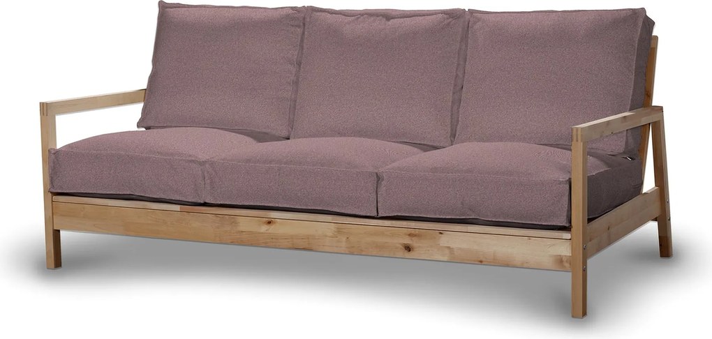 Potah na pohovku IKEA  Lillberg 3-místná nerozkládací barva růžová látka pletený vzor