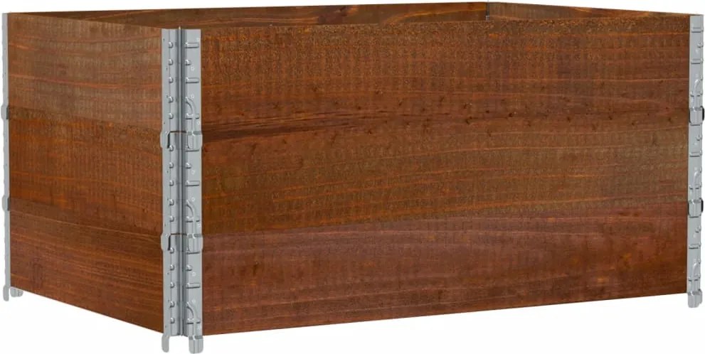 Zahradní truhlík hnědý 120 x 80 cm masivní borové dřevo 3295426