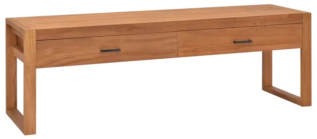 TV stolek 120 x 40 x 45 cm masivní teakové dřevo - Default Title