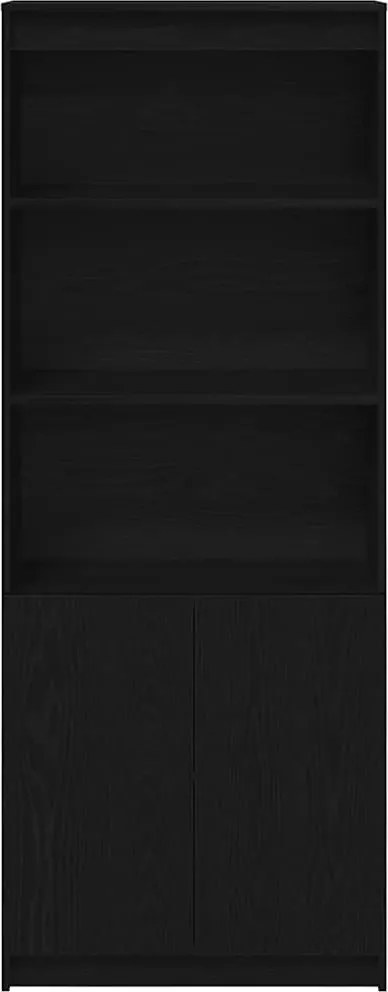 Vysoká deska Černý dub 70x35x180 cm kompozitní dřevo 3328472