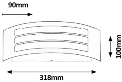 Rabalux 8776 - Venkovní nástěnné svítidlo ROMA 1xE27/14W IP44