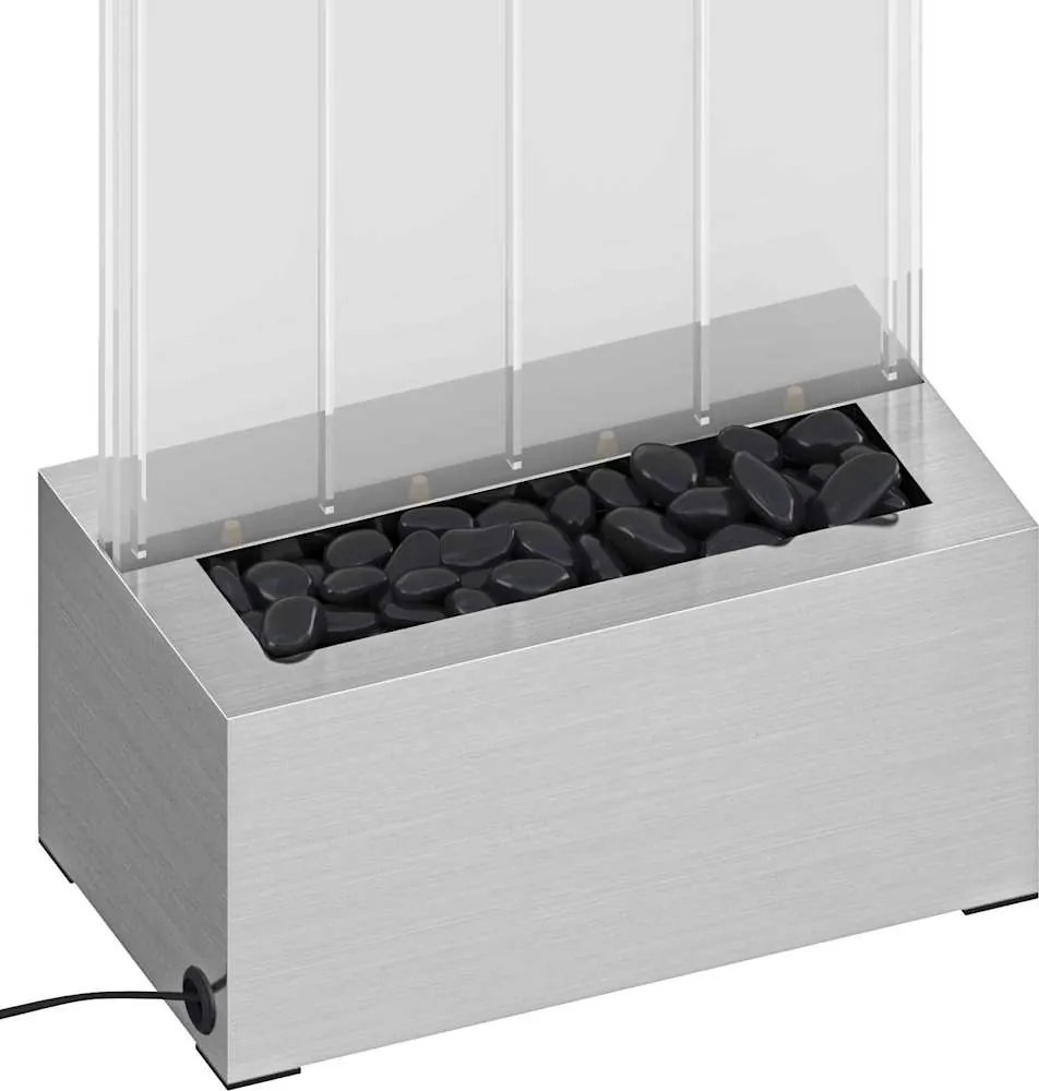 Bublinkový panel s RGB LED nerezová ocel a akryl 110 cm 151400