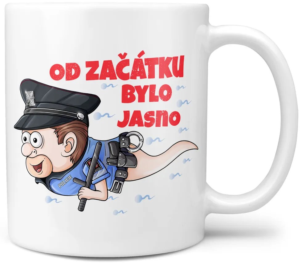 Hrnek Policejní spermie (Náplň hrníčku: Žádná)