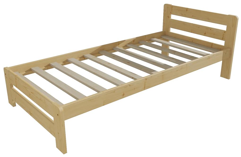 Vomaks Jednolůžková postel VMK002B Rozměr: 80 x 200 cm, Barva: surové dřevo