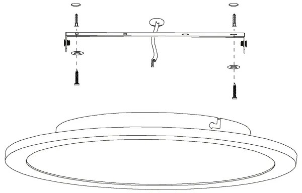 Eglo 98208 - LED Stmívatelné stropní svítidlo SARSINA-A LED/19,5W/230V + DO