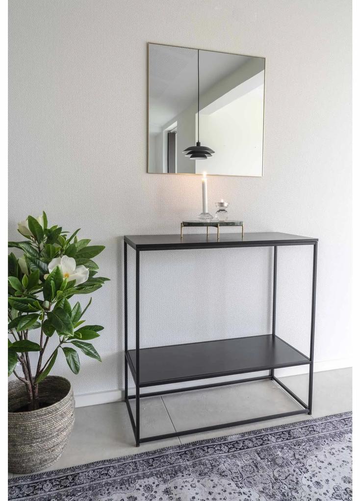 House Nordic Zrcadlo, ocel, mosazný vzhled, 60x60 cm