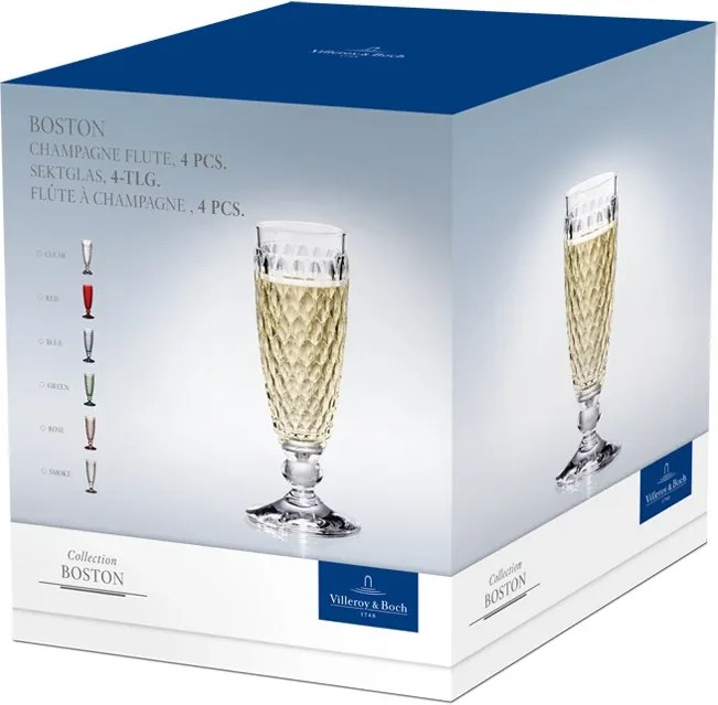 Villeroy&Boch Boston coloured Sektglas red 70 mm, 120 ml
