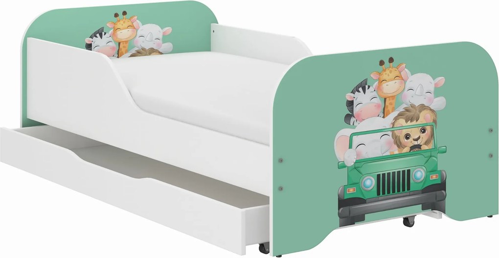 Wooden Toys Dětská postel MIKI  140x70  WYCIECZKA