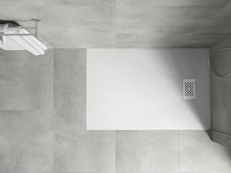 Mexen Hugo obdélníková sprchová vanička SMC 100 x 80 cm, bílá, kryt bílý - 42108010-W